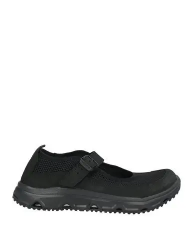 SALOMON Sneakers Size Leather, Textile Fibers - Black