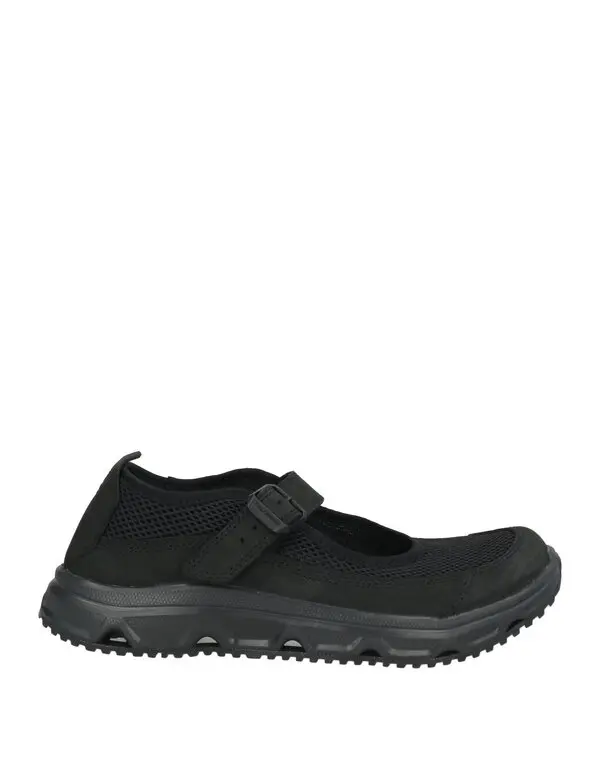 SALOMON Leather And Textile Fiber Ballet Flats - Black