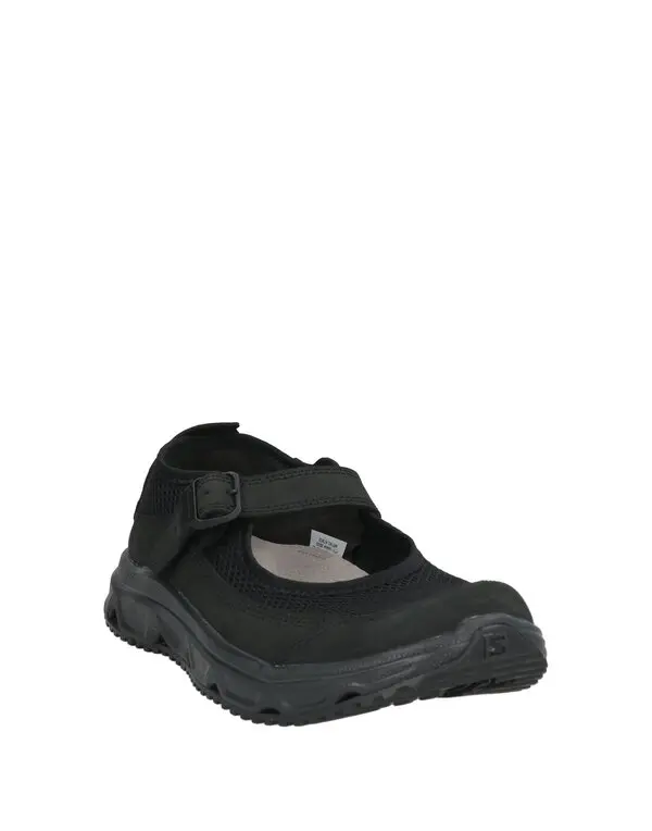 SALOMON Leather And Textile Fiber Ballet Flats - Black