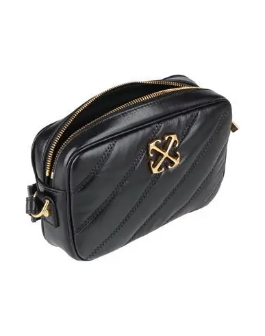 OFF-WHITE™ Calfskin Quilted Camera Bag With Gold Tone Logo