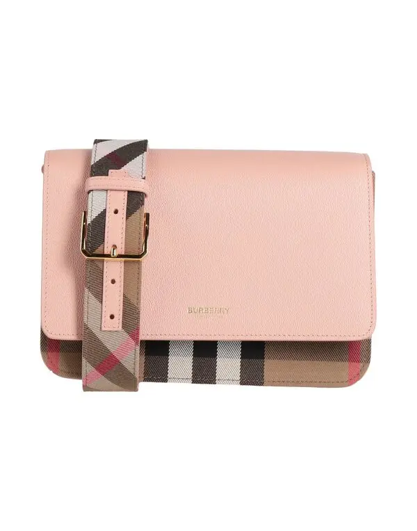 Burberry Calfskin Flap Crossbody Bag - Pink