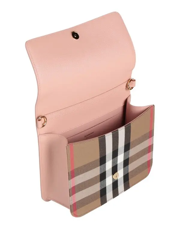 Burberry Calfskin Flap Crossbody Bag - Pink