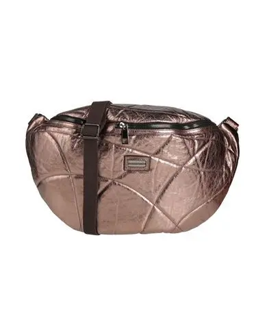 Peserico Quilted Metallic Leather Crossbody Bag - Bronze