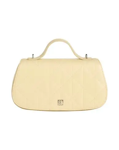 Calvin Klein Quilted Flap Handbag With Chain Strap - Yellow