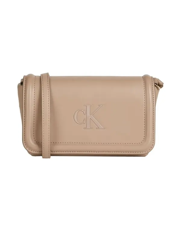 Calvin Klein Taupe Polyurethane Cross-body Bag - Grey