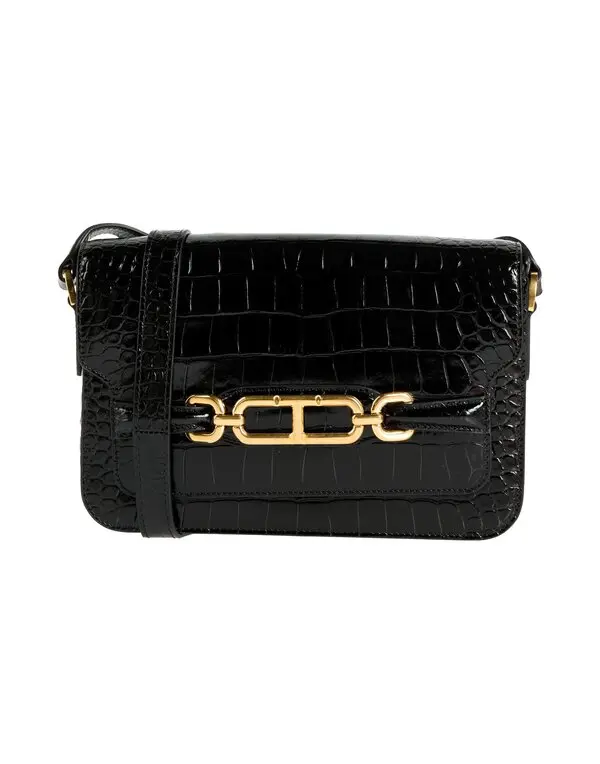 TOM FORD Leather Crocodile-effect Crossbody Bag