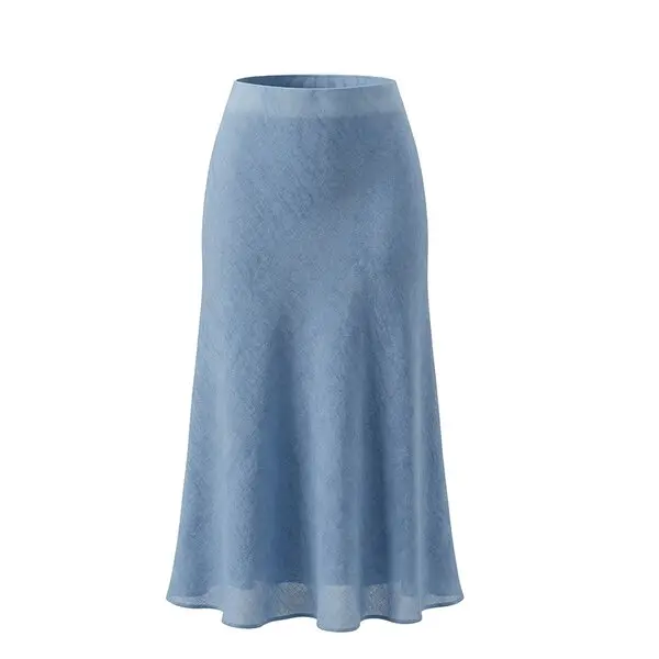 BELSIZE25 Belair Ocean Jacquard Skirt - Blue