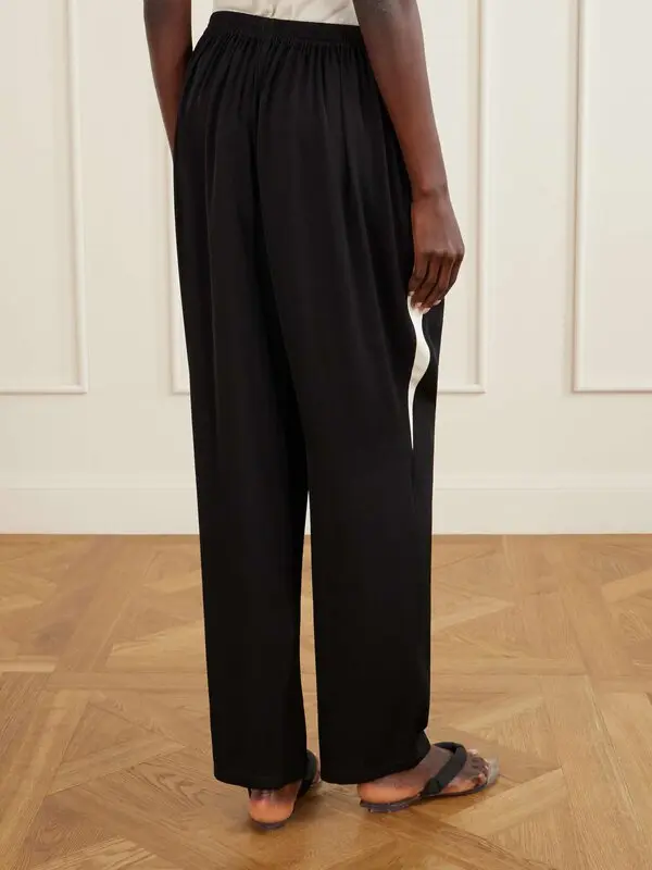 Alaïa Striped Cady Straight-leg Pants