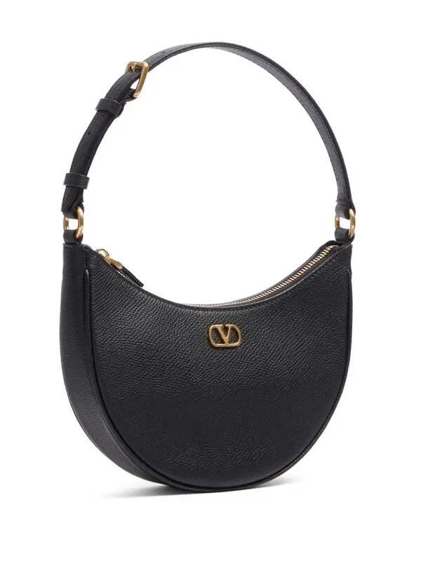 Valentino Garavani Vlogo Signature Mini Hobo Bag - Black