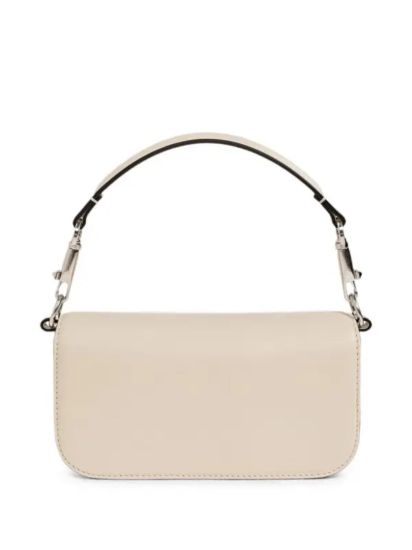 Valentino Garavani Locò Small Leather Shoulder Bag - White