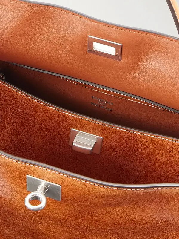 Balenciaga Rodeo Small Leather Shoulder Bag - Brown