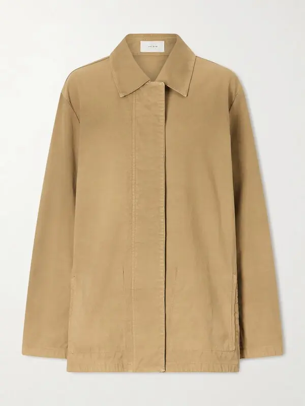 THE ROW Baeza Cotton Jacket - Neutrals
