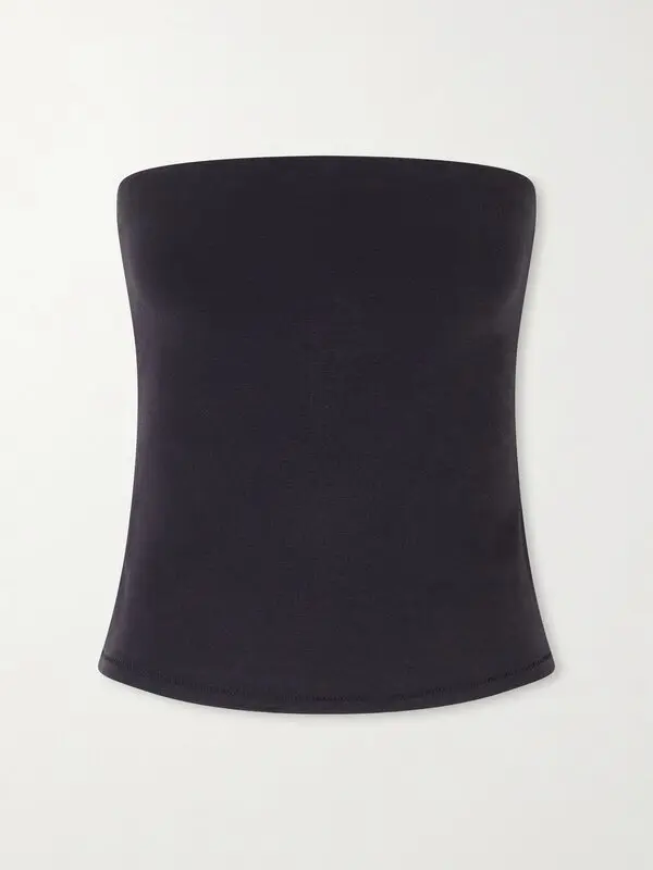 SKIMS Cotton-blend Jersey Tube Top - Gray