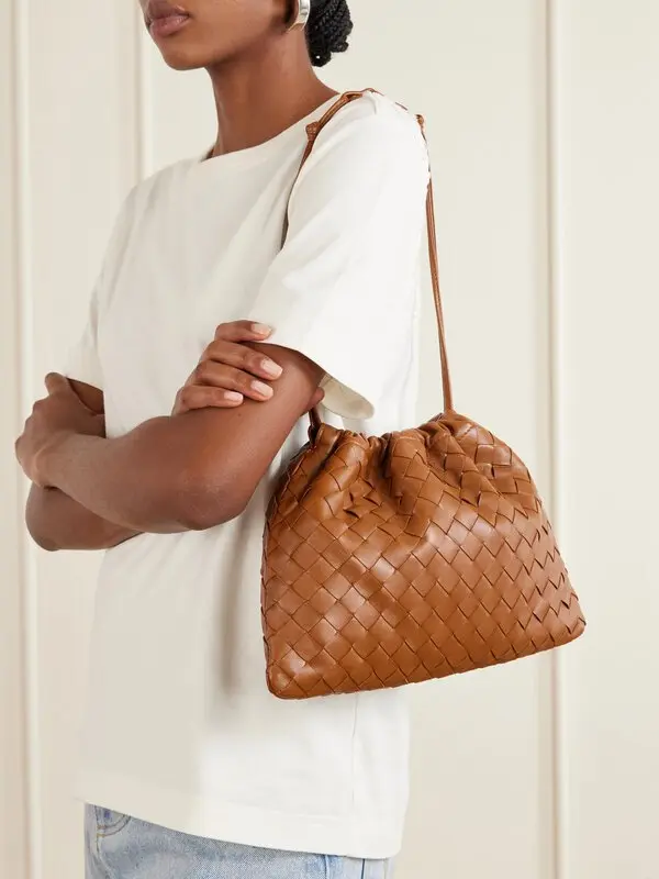 Bottega Veneta Intrecciato Leather Dustbag Shoulder Bag