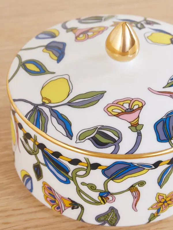 La DoubleJ Goodie Gold-plated Porcelain Jar
