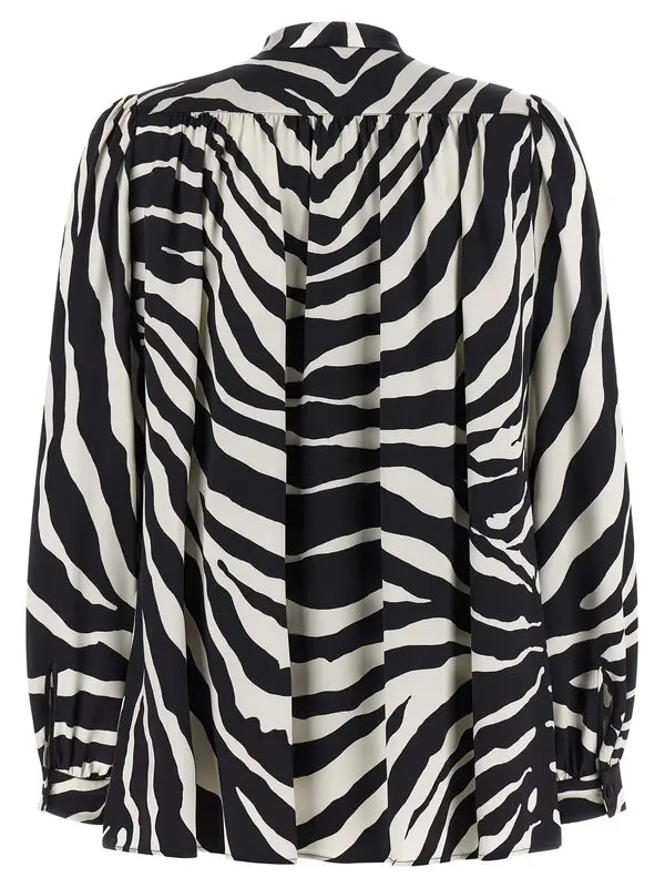 Dolce & Gabbana Zebra Print Silk Shirt
