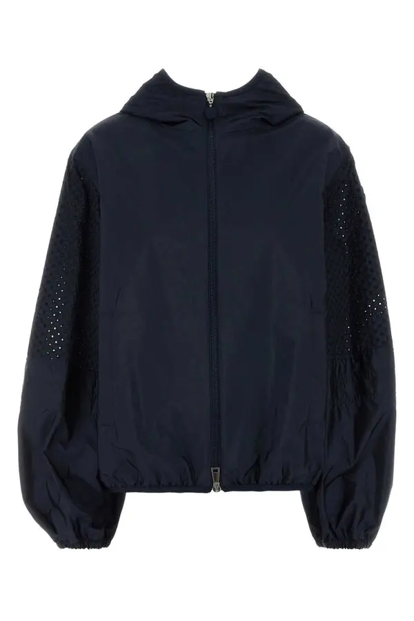 Moncler Navy Nylon Zelkova Jacket - Blue