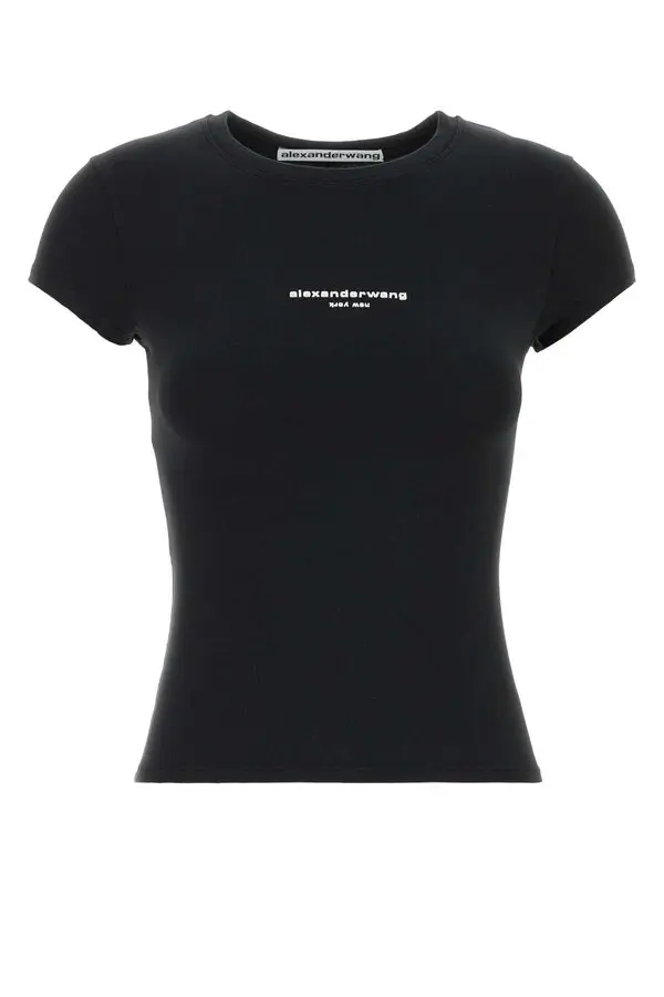 Alexander Wang Stretch Cotton T-shirt - Black