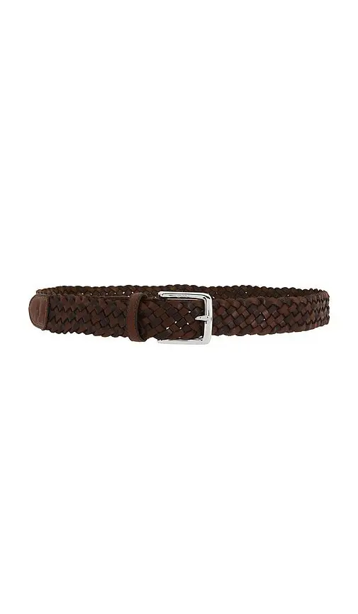 Polo Ralph Lauren Westend Braided Leather Belt - Brown