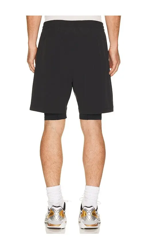 Reigning Champ 4-way Stretch Nylon Combo Standard Training Short 7 Inch Inseam - Black