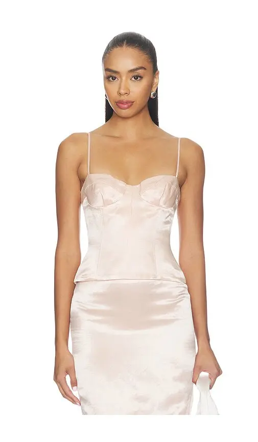 CAMILA COELHO Mireya Bustier Top