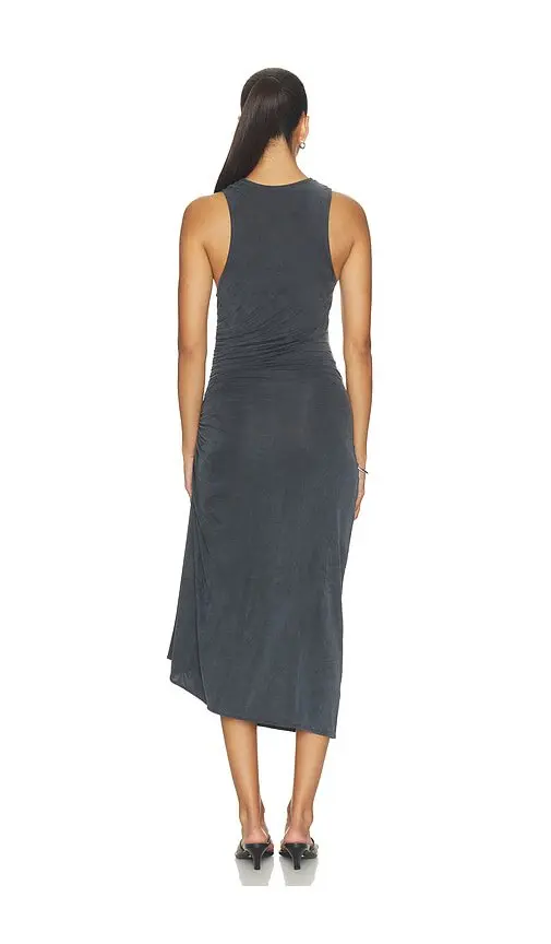 AGOLDE Draped Overlay Raglan Sleeve Mini Dress