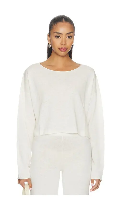 Eterne Cropped Boatneck Top