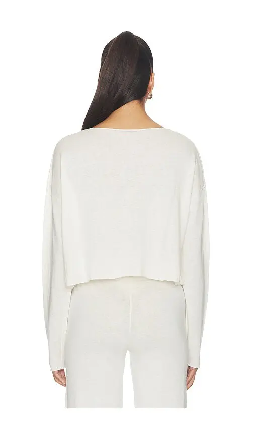 Eterne Cropped Boatneck Top
