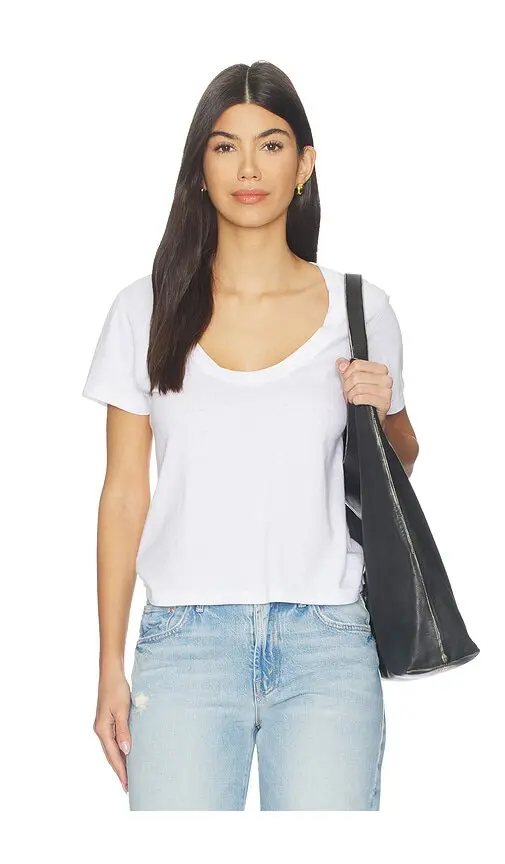 LA LIGNE Scoop Short Sleeve Molly Tee