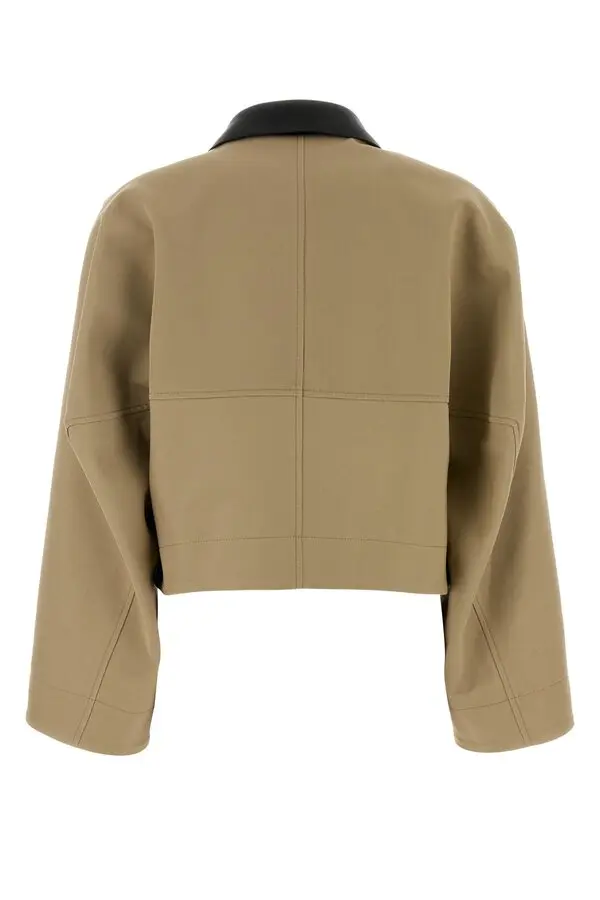 Givenchy Jacket With Leather Collar - Light Brown