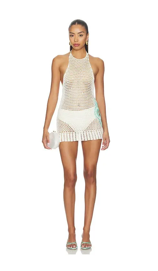 MORE TO COME Sade Crochet Mini Dress