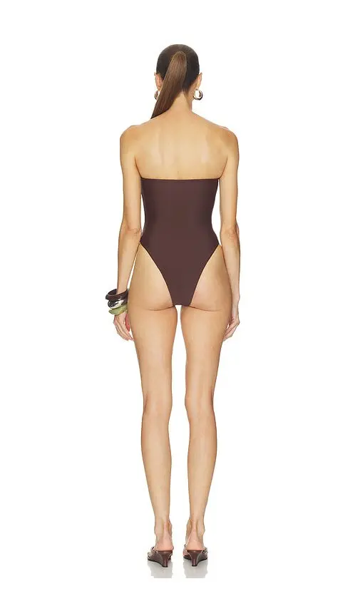 CAMILA COELHO Noa One Piece In Chocolate