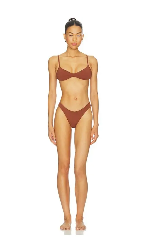 HAIGHT. Leila Bikini Bottom In Brown