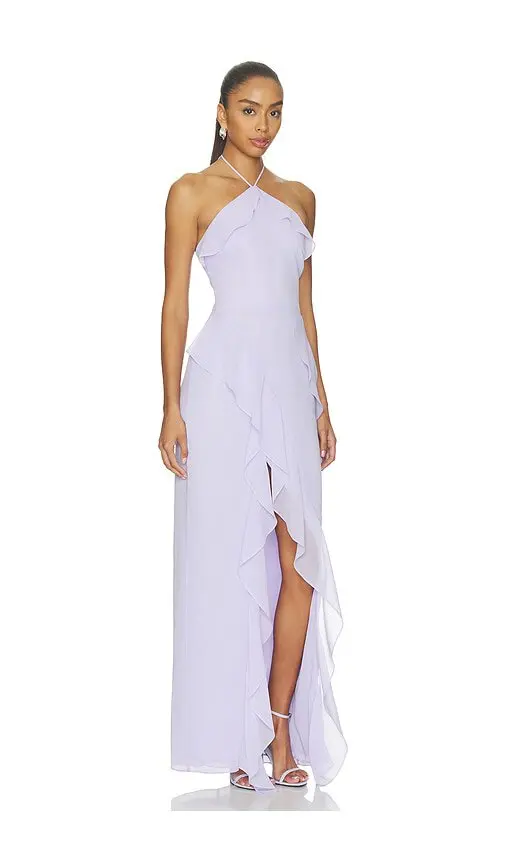 Amanda Uprichard Alessandra Maxi Dress In Purple