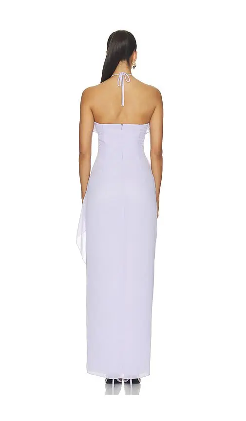 Amanda Uprichard Alessandra Maxi Dress In Purple