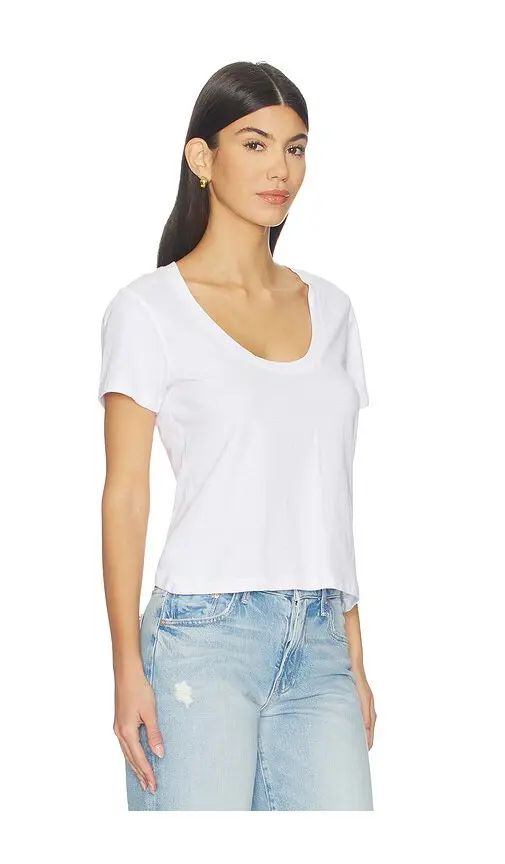 LA LIGNE Scoop Short Sleeve Molly Tee