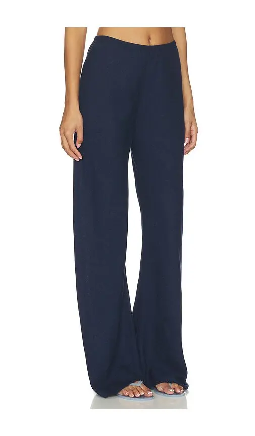 LA LIGNE Linen Colby Pant In Navy