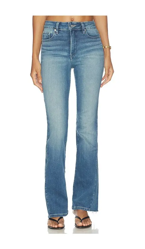 Good American Soft Tech Good Petite Bootcut Jeans In Blue - Indigo