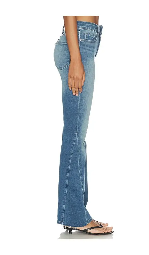 Good American Soft Tech Good Petite Bootcut Jeans In Blue