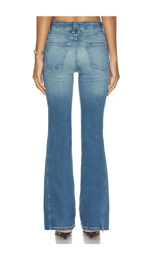 Good American Soft Tech Good Petite Bootcut Jeans In Blue