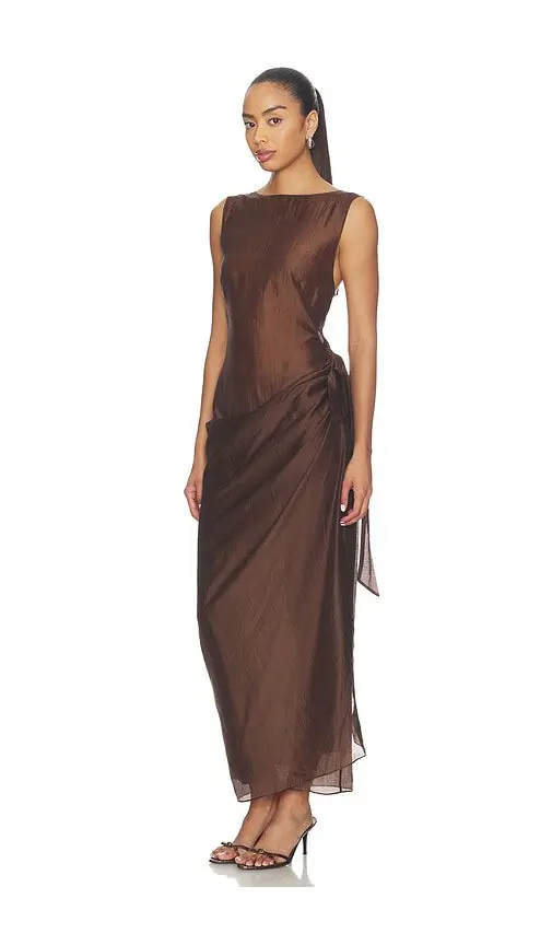 CAMILA COELHO Mirelle Maxi Dress In Brown