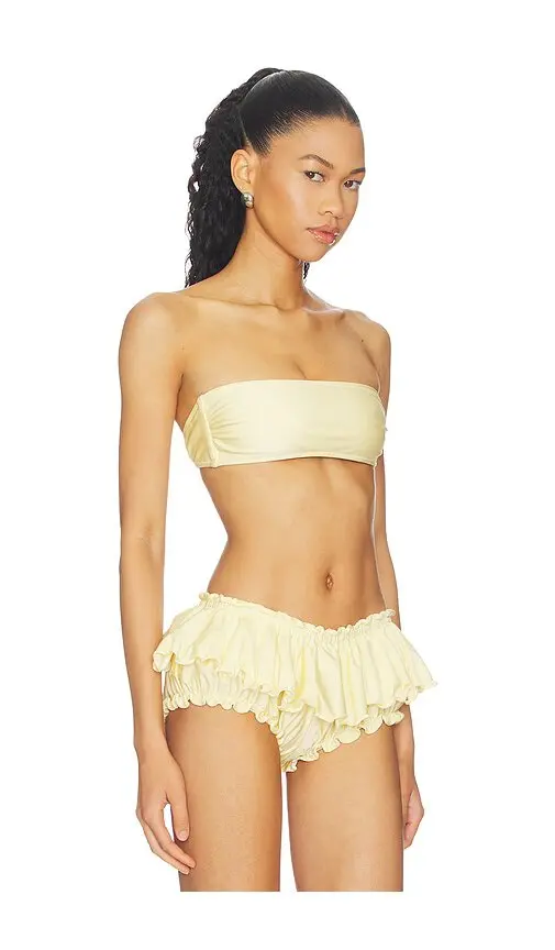 SHANI SHEMER Renu Bikini Top In Yellow