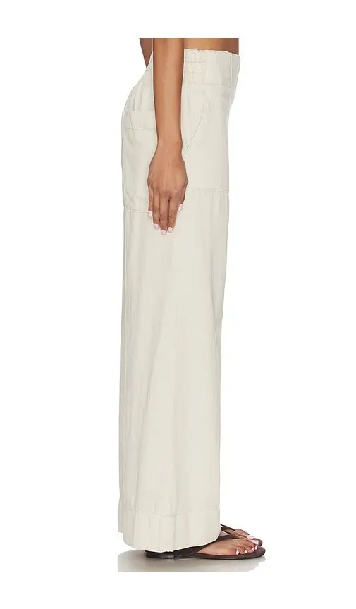 Free People Breezy Denim Pull On Jean In Beige
