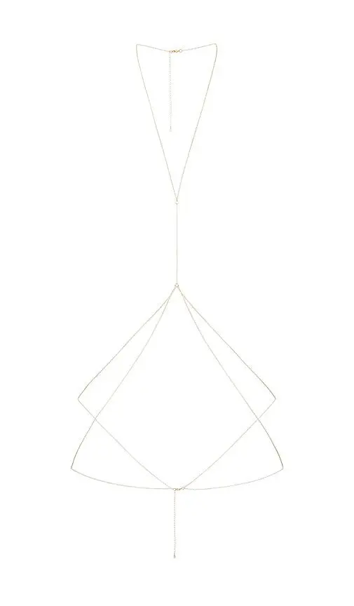 CAMILA COELHO Valentina Body Chain In Metallic - Gold
