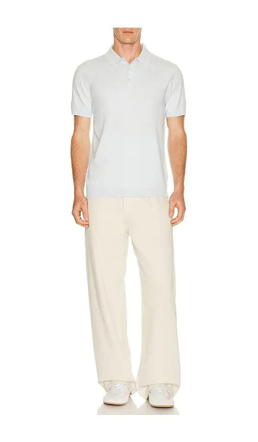 J. Lindeberg Ridge Knitted Polo In White