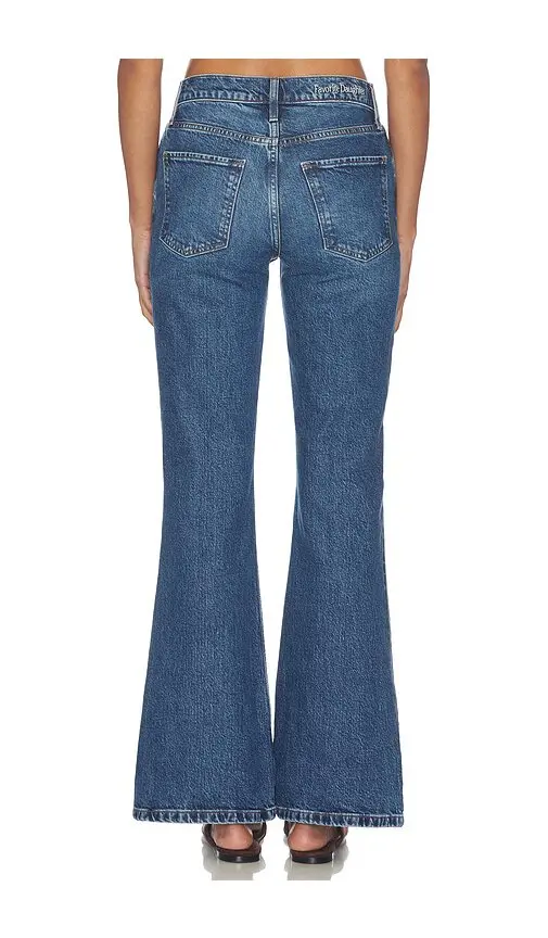 FAVORITE DAUGHTER The Maurice Mid Rise Flare In Blue