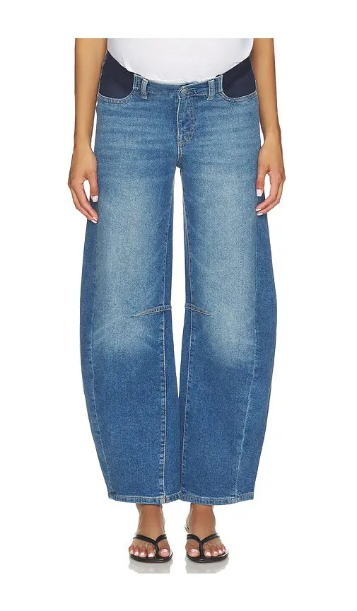 DL1961 Miro Barrel High Rise Maternity Jeans - North Current