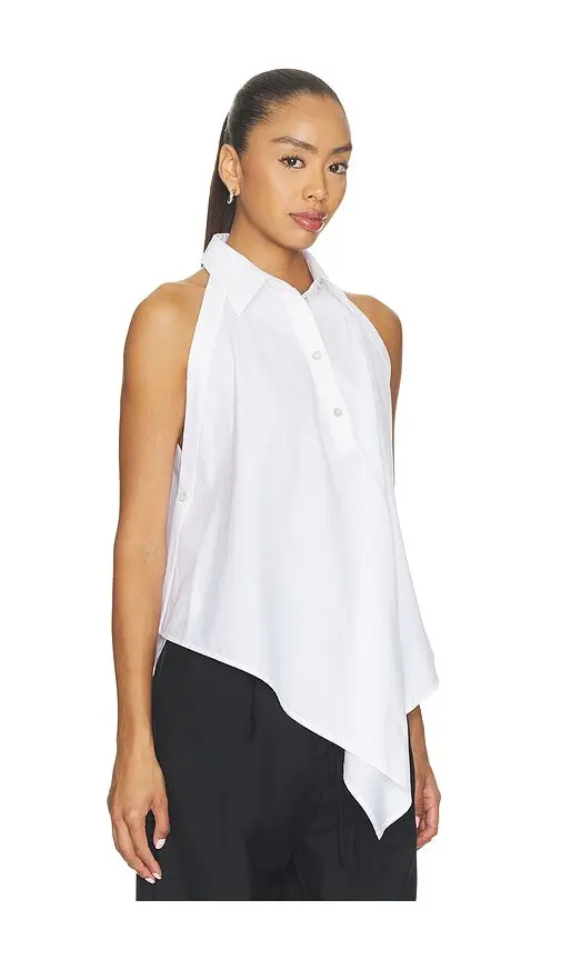 Helmut Lang Collar Scarf Top