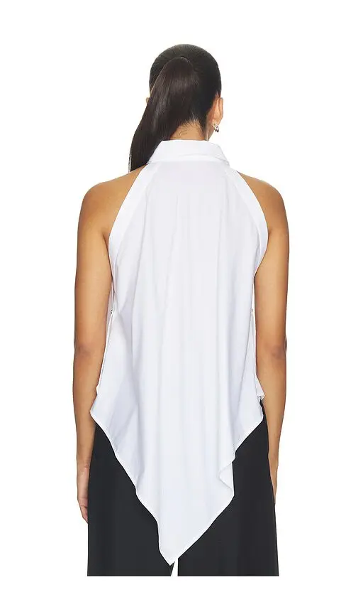 Helmut Lang Collar Scarf Top