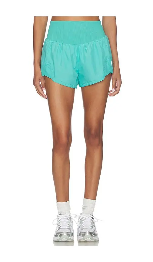 Free People X Carpe Diem Short In Turquoise - Glow Wave